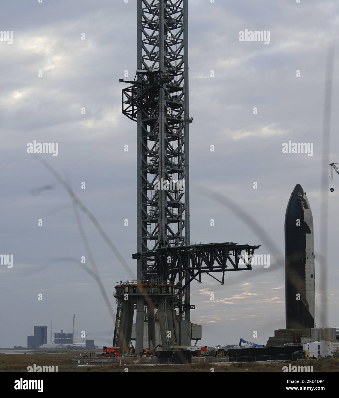 SpaceX Starship and the Orbital Launch Tower. (Photo by Reginald ... SpaceX Starship and the Orbital Launch Tower. (Photo by Reginald ...