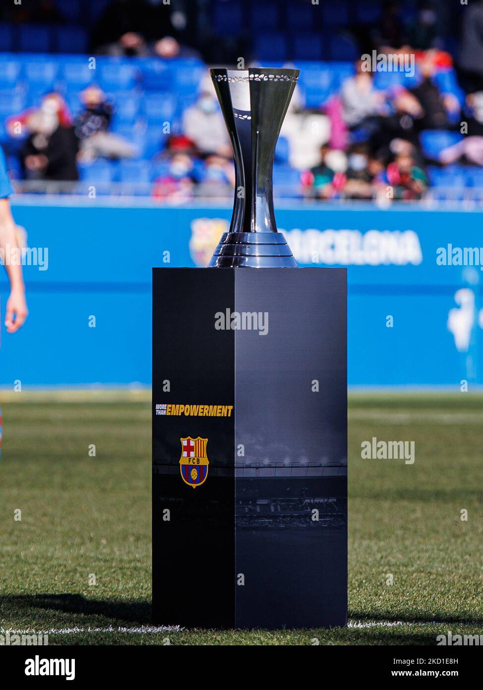 Supercopa trophy during the Primera Iberdrola Spain women's national ...
