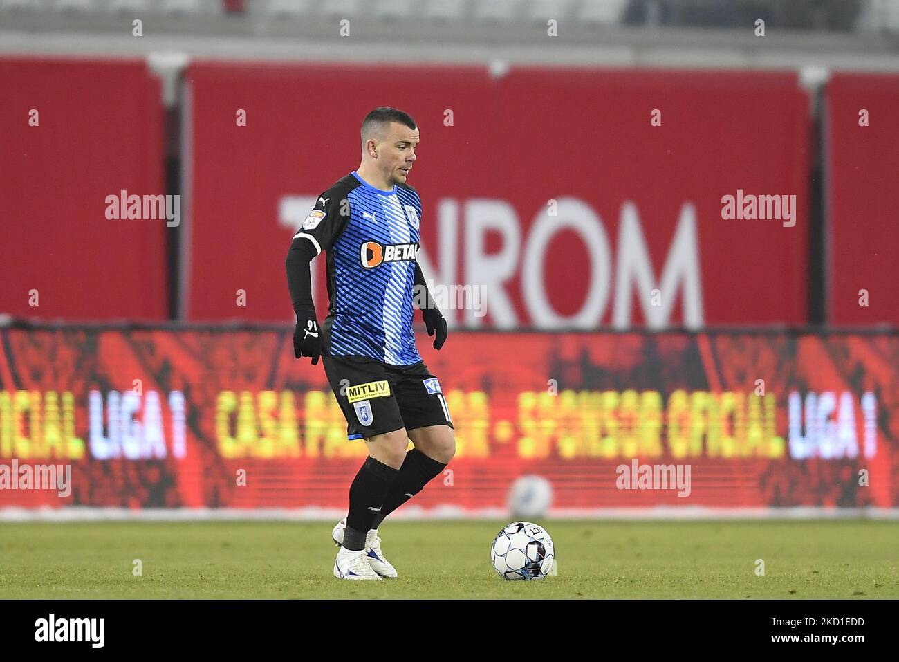 Dan Nistor during the Romania Liga 1 , Round 23, football match between ...