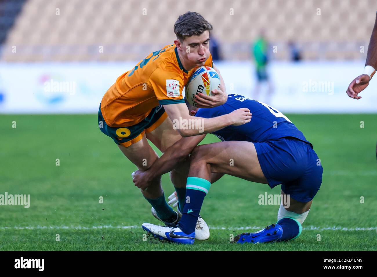 Ben Dowling of Australian runs with the ball during the Men's HSBC ...