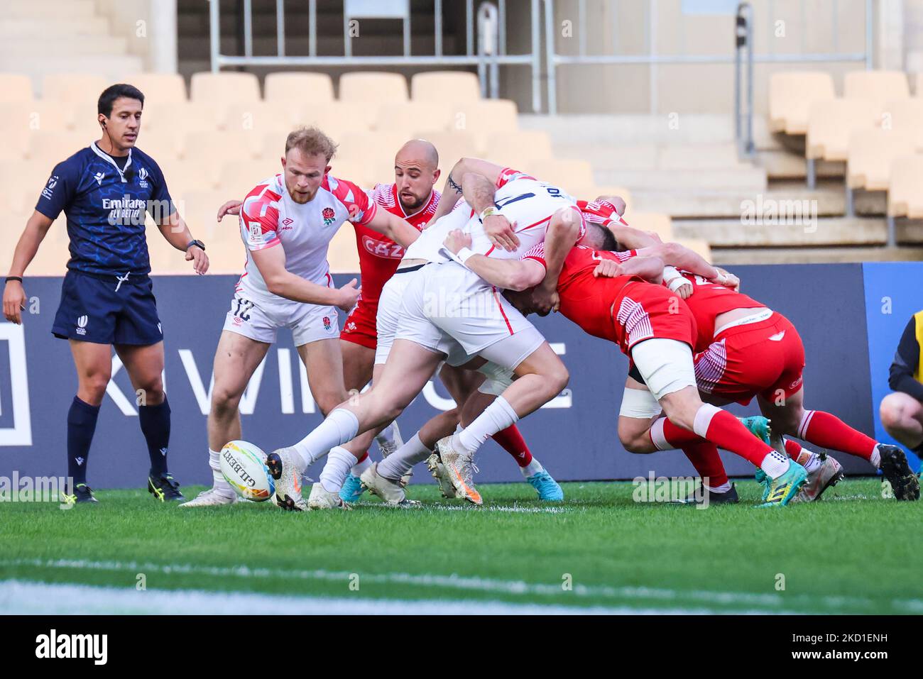 Ewan Rosser of England in action during the Men's HSBC World Rugby ...