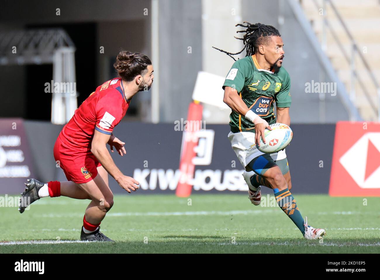 Selvyn Davis of South Africa in action during the Men's HSBC World ...