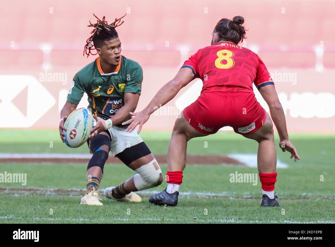 Impi Visser of South Africa in action during the Men's HSBC World Rugby ...