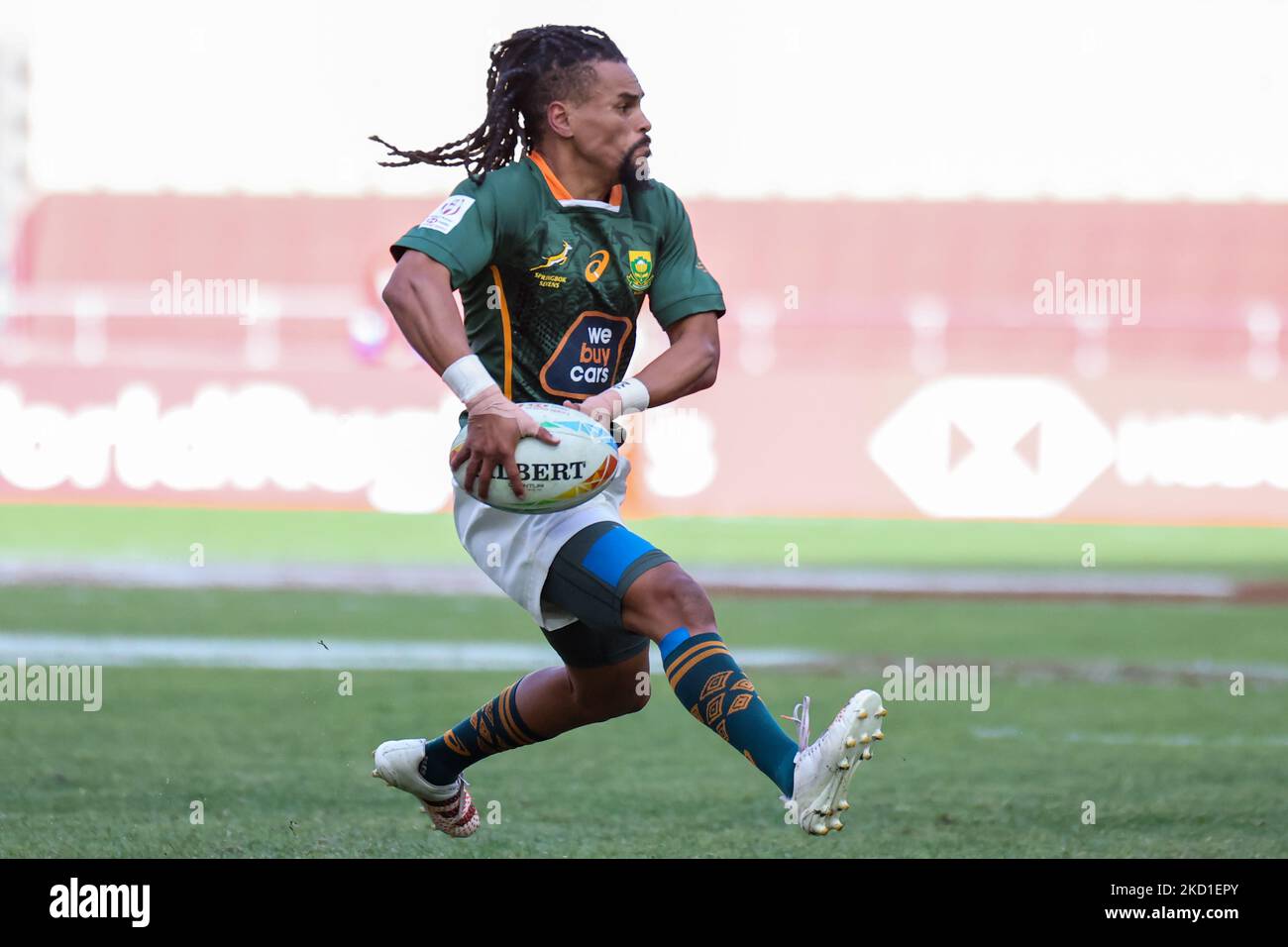 Selvyn Davis of South Africa in action during the Men's HSBC World ...