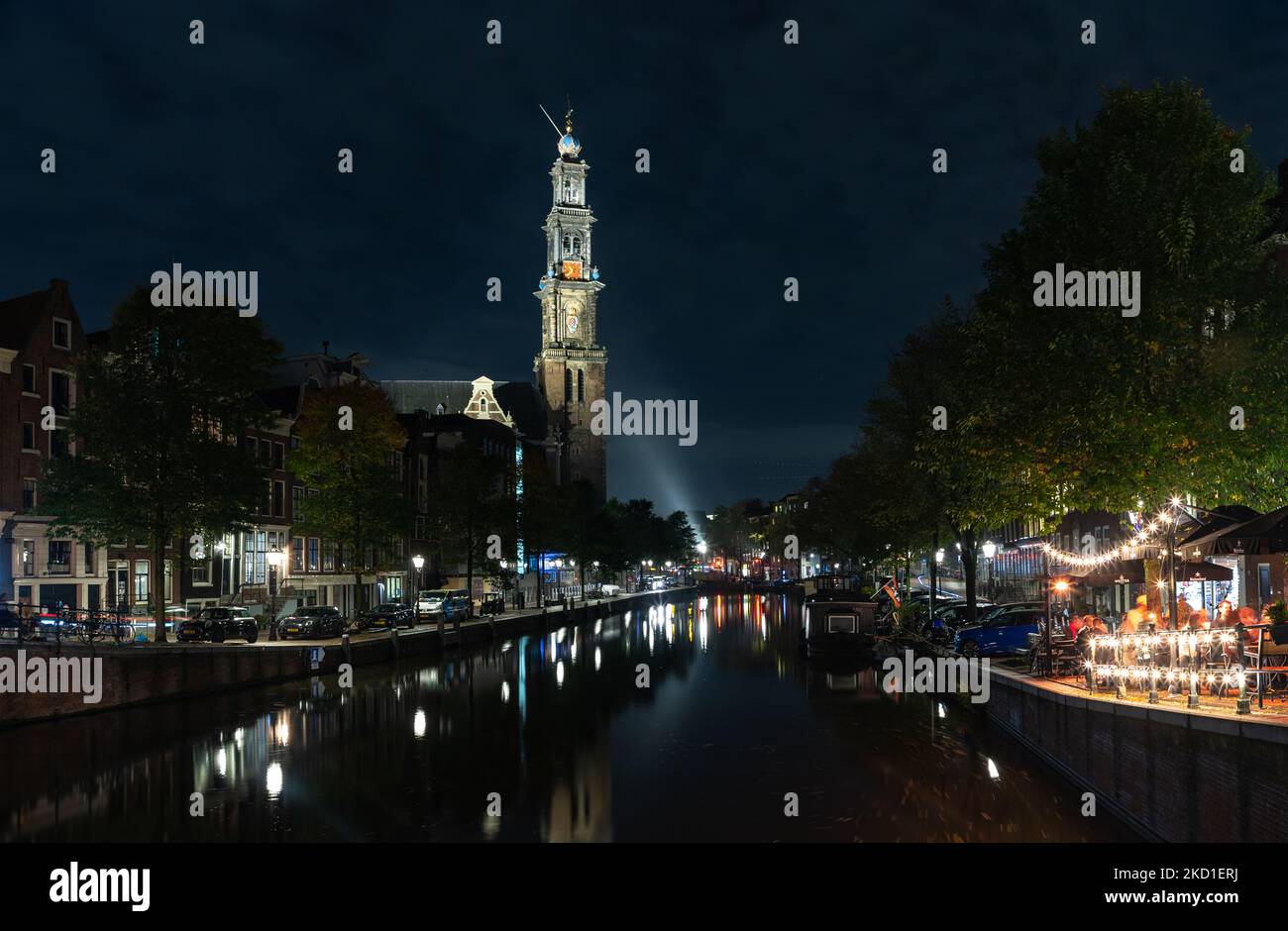 Westerkerk at night hi-res stock photography and images - Alamy