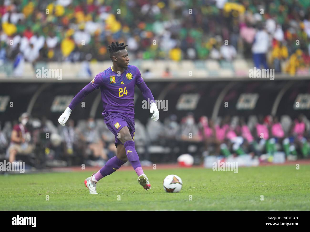 André Onana of Cameroon during Cameroon versus The Gambia, African Cup ...