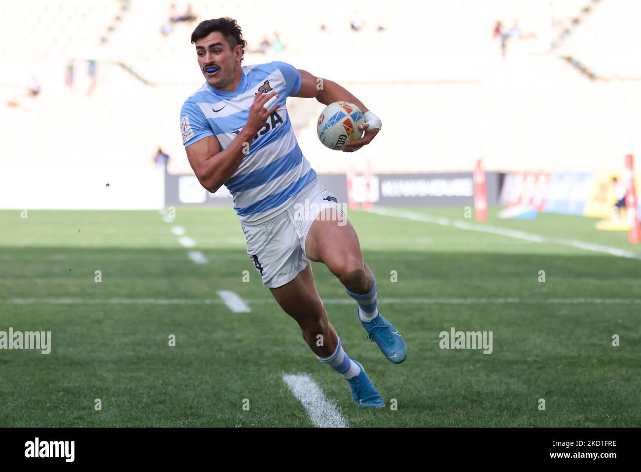 Joaquin de la Vega of Argentina runs with the ball during the Men's ...