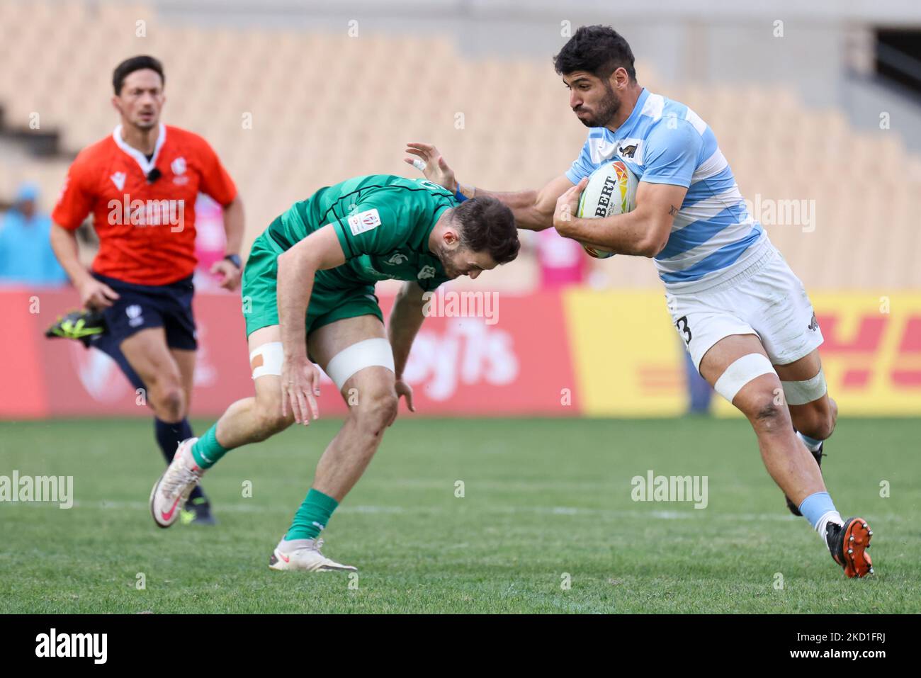Marcos Moneta of Argentina runs with the ball during the Men's HSBC ...