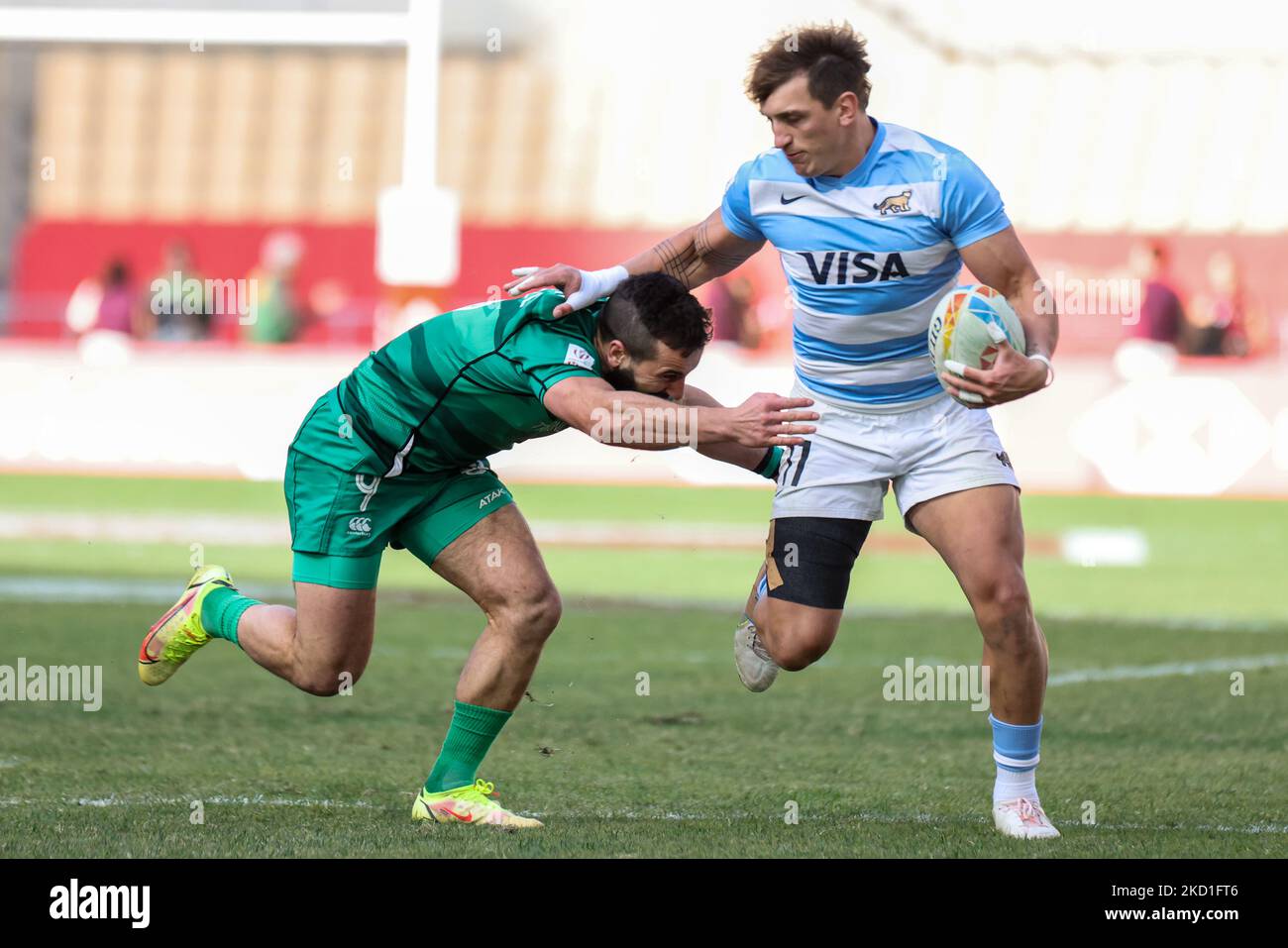 Luciano Gonzalez of Argentina runs with the ball during the Men's HSBC ...