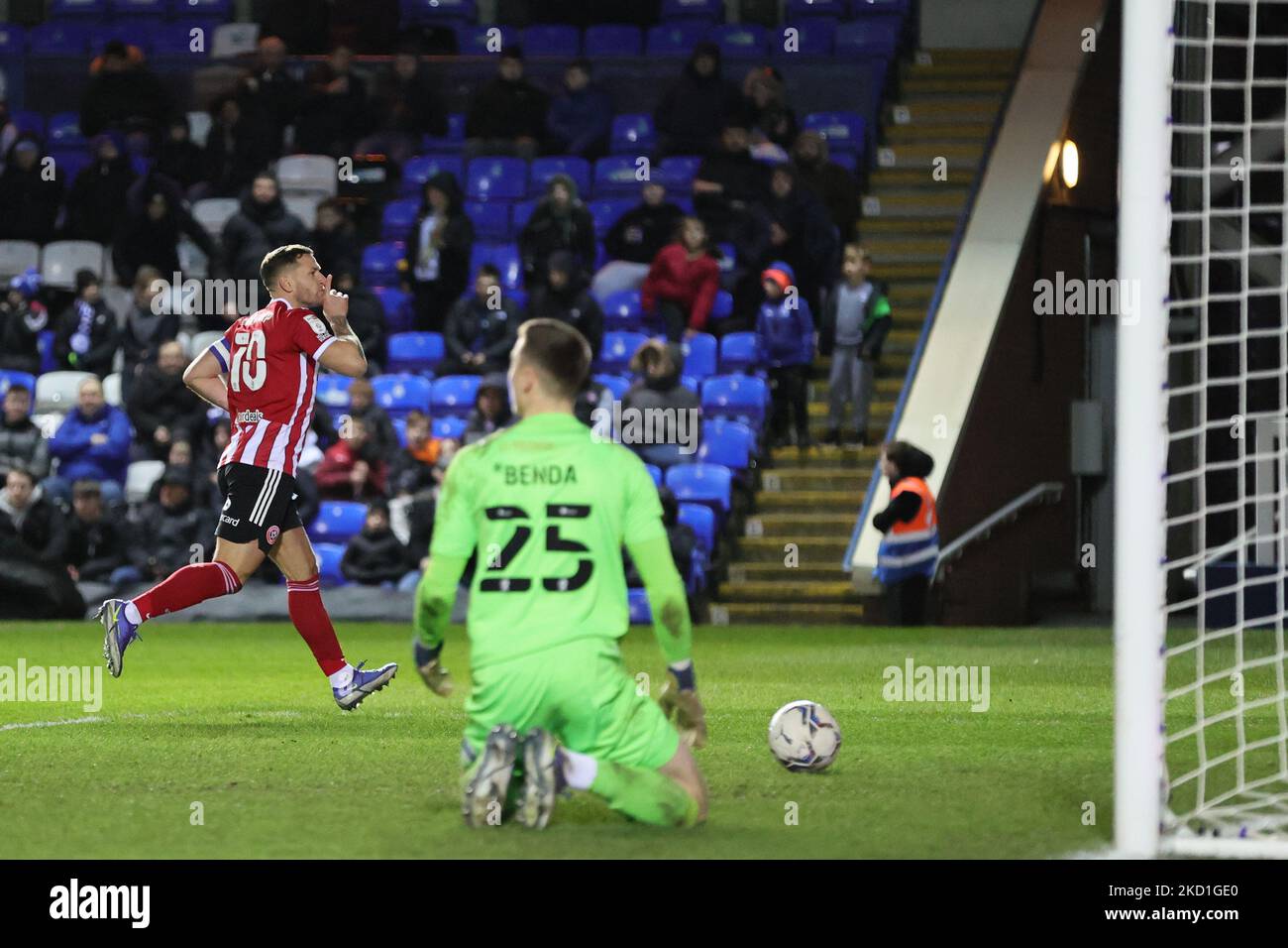 Billy Sharp of Sheffield United celebrates after scoring their sides ...