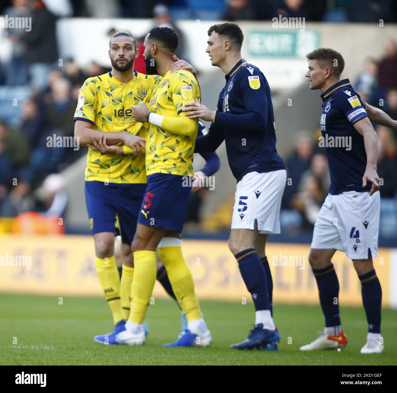 Andy Carroll of WBA during The Sky Bet Championship between Millwall ...