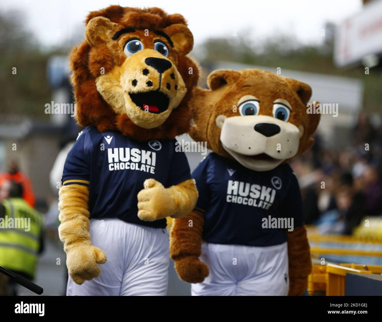 L-R Millwall Bolina and Zampa Mascot during The Sky Bet Championship ...