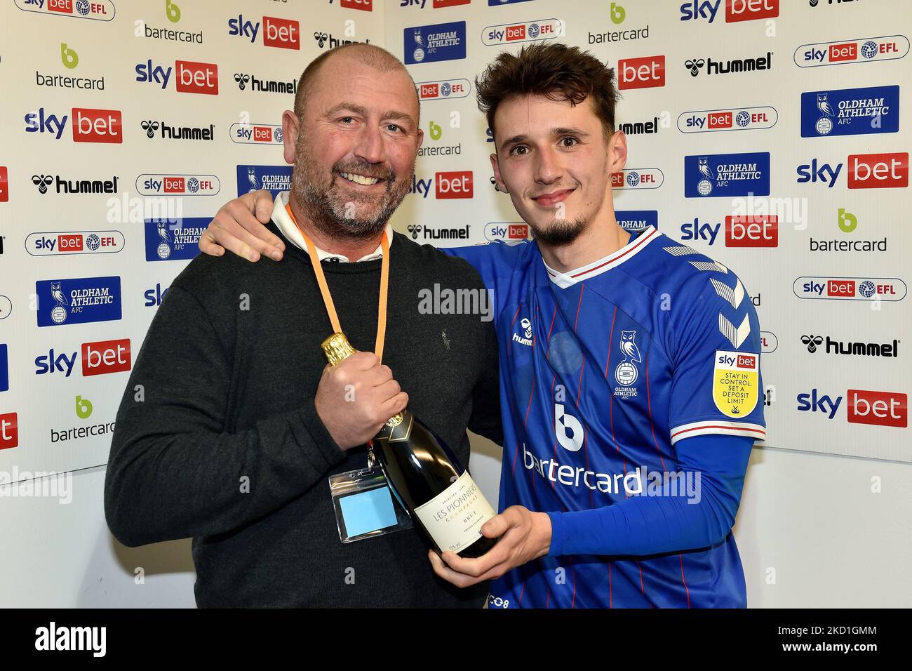 Man of the match Oldham Athletic's Callum Whelan after the Sky Bet League 2 match between Oldham ...