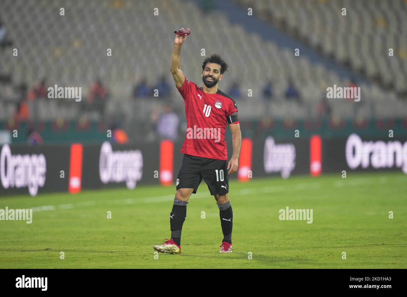 Mohamed Salah (captain) of Egypt during Morocco against Egypt, African ...