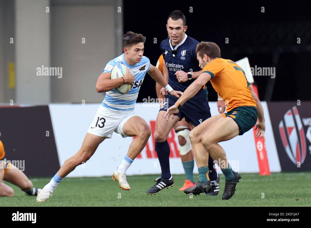 Marcos Moneta of Argentina in action during the Men's HSBC World Rugby ...