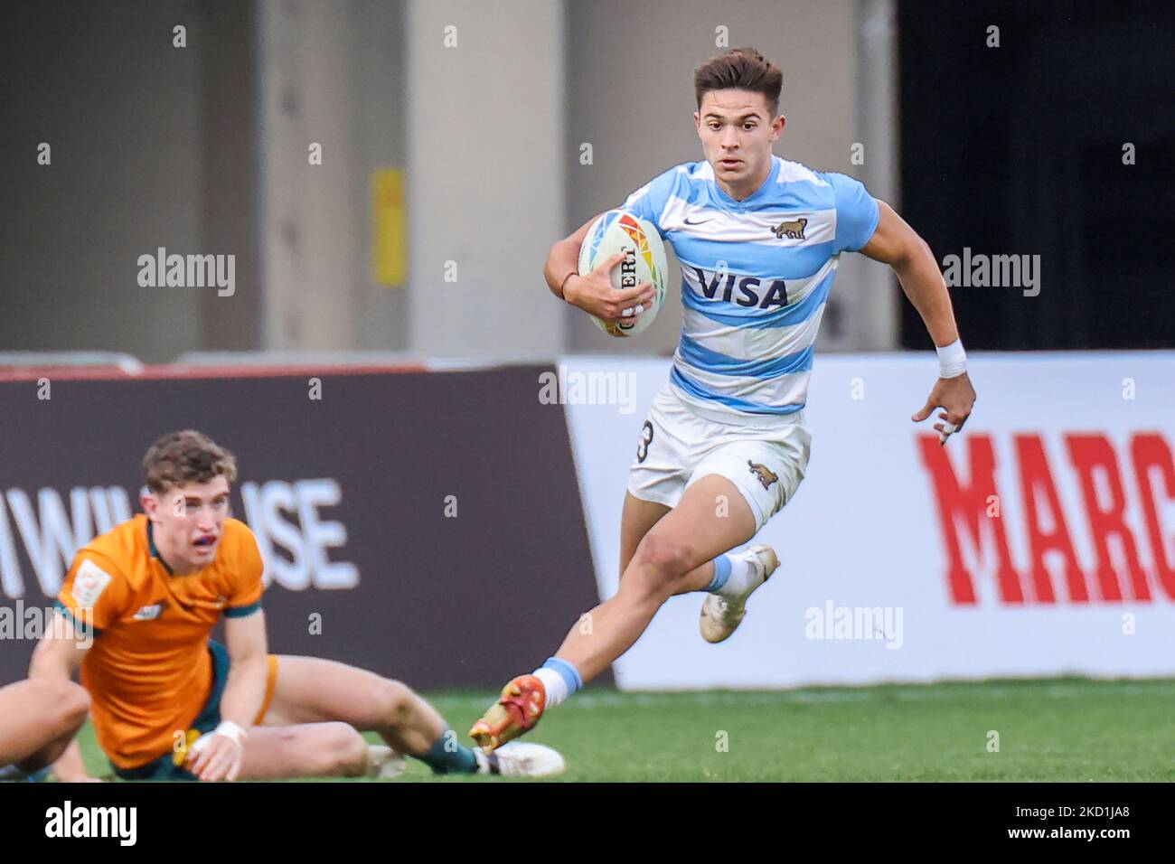 Marcos Moneta of Argentina in action during the Men's HSBC World Rugby ...