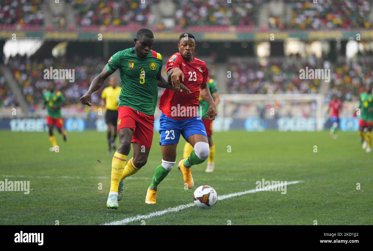 Muhammed Badamosi of Gambia and Michael Ngadeu-Ngadjui of Cameroon ...