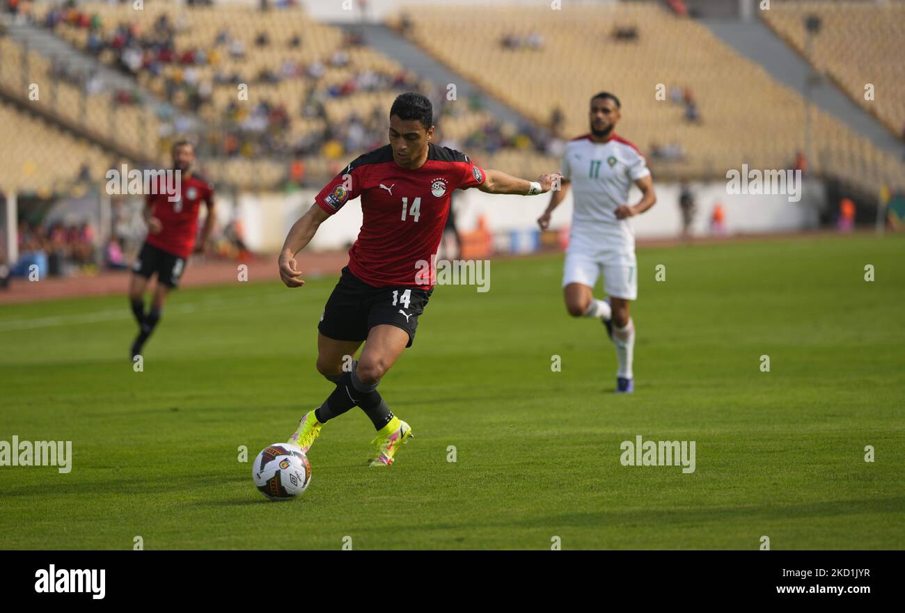 Mostafa Mohamed of Egypt during Morocco versus Egypt, African Cup of ...
