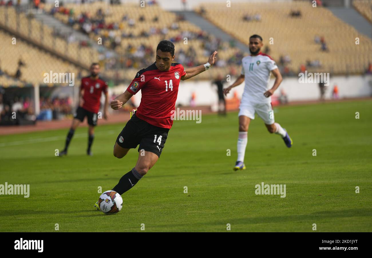 Mostafa Mohamed of Egypt during Morocco versus Egypt, African Cup of ...