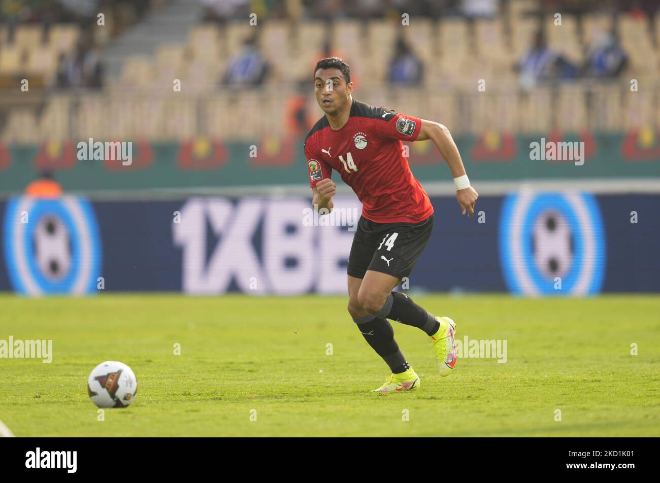 Mostafa Mohamed of Egypt during Morocco versus Egypt, African Cup of ...