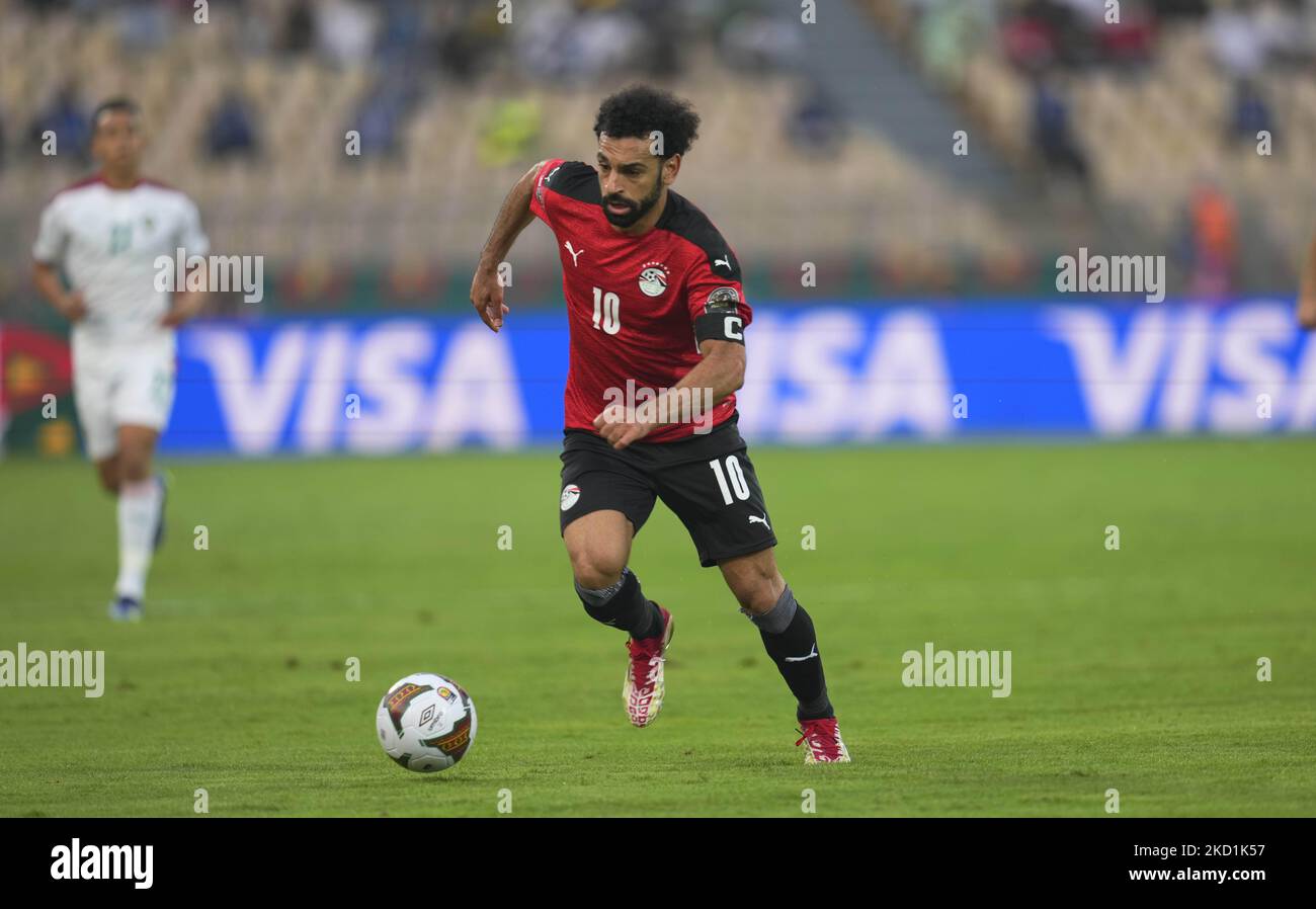 Mohamed Salah (captain) of Egypt during Morocco versus Egypt, African ...