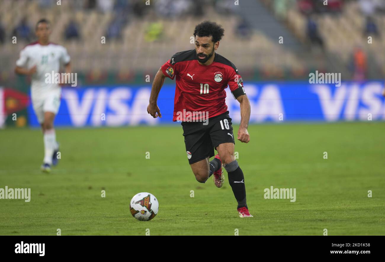 Mohamed Salah (captain) of Egypt during Morocco versus Egypt, African ...