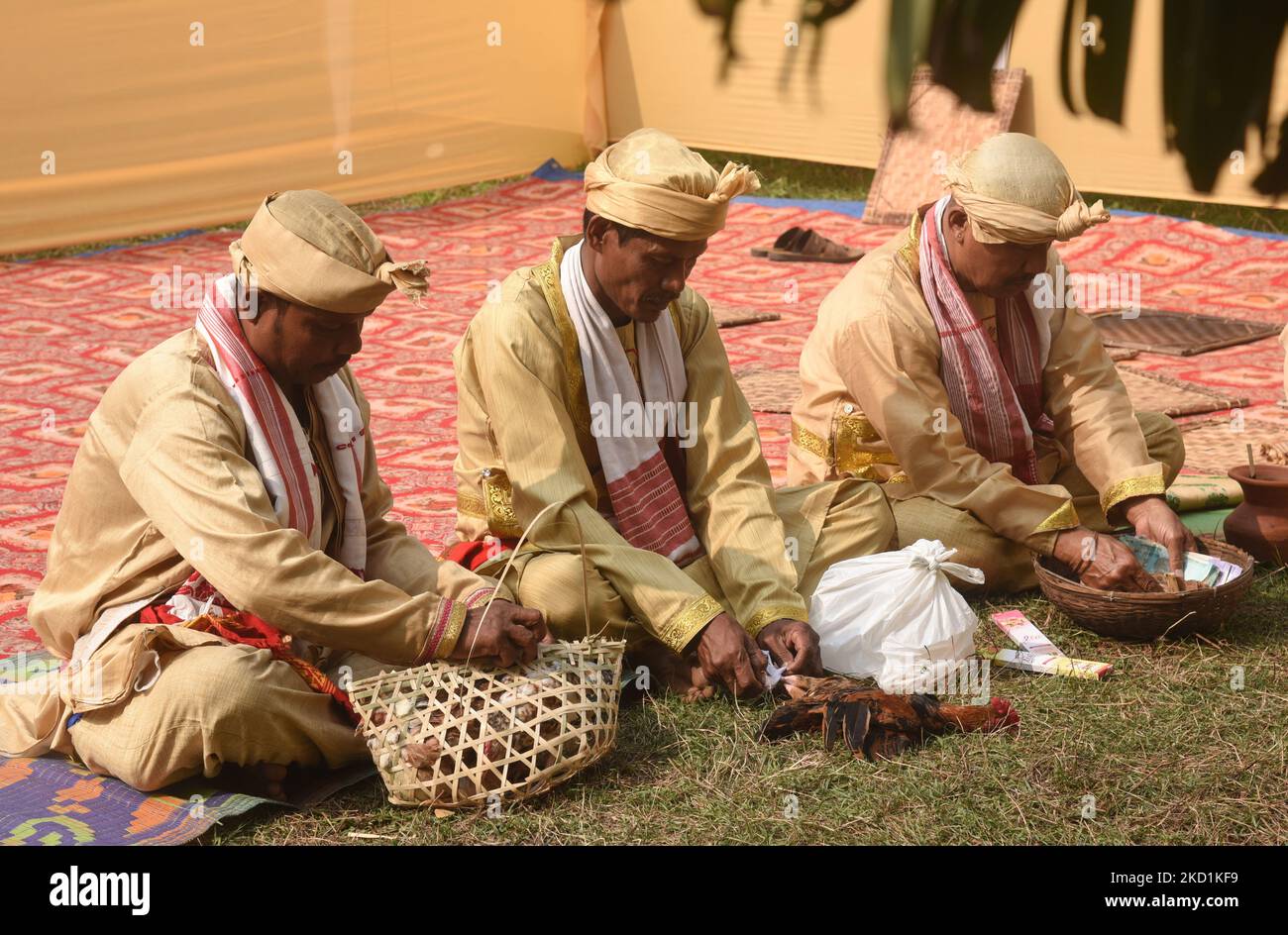 People belonging to Ahom community offer prayers on the occasion of Me ...