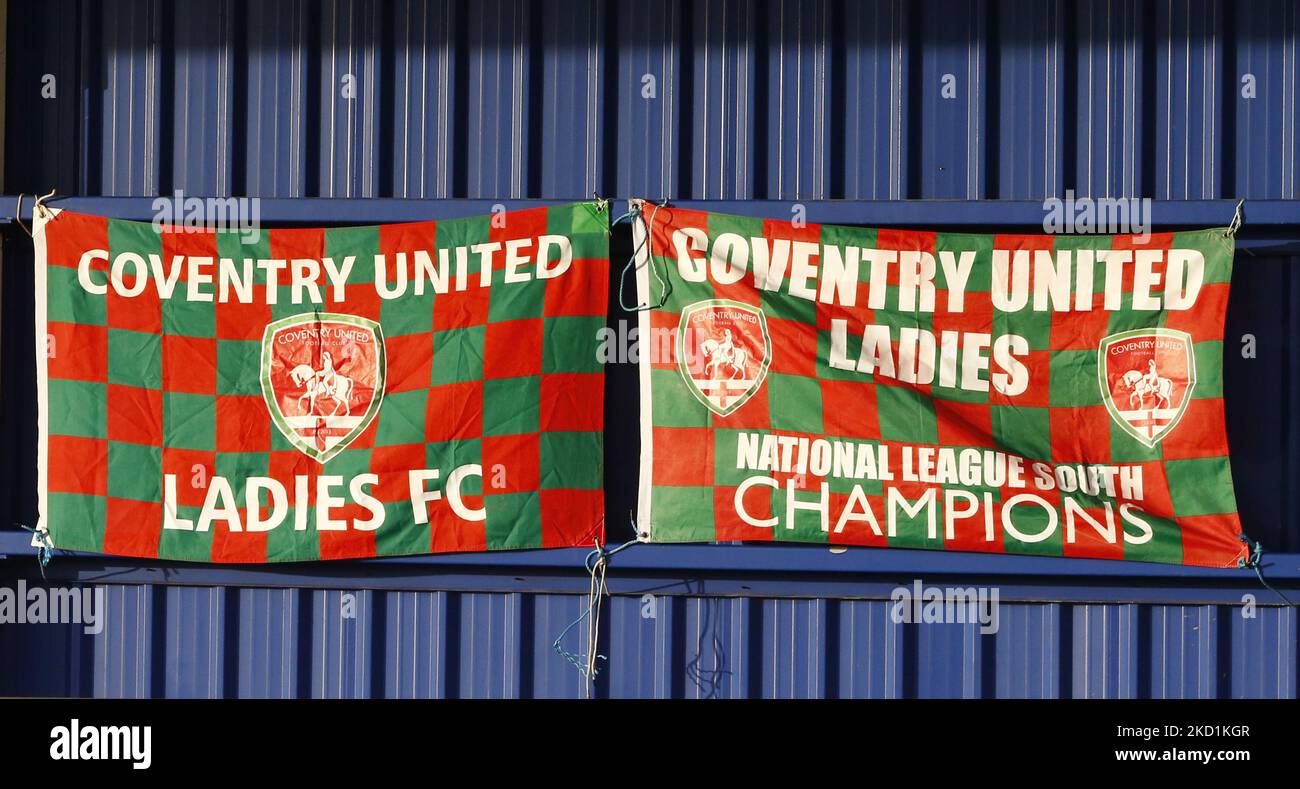Coventry Flags during The FA Women's FA Cup Fourth Round Proper between ...
