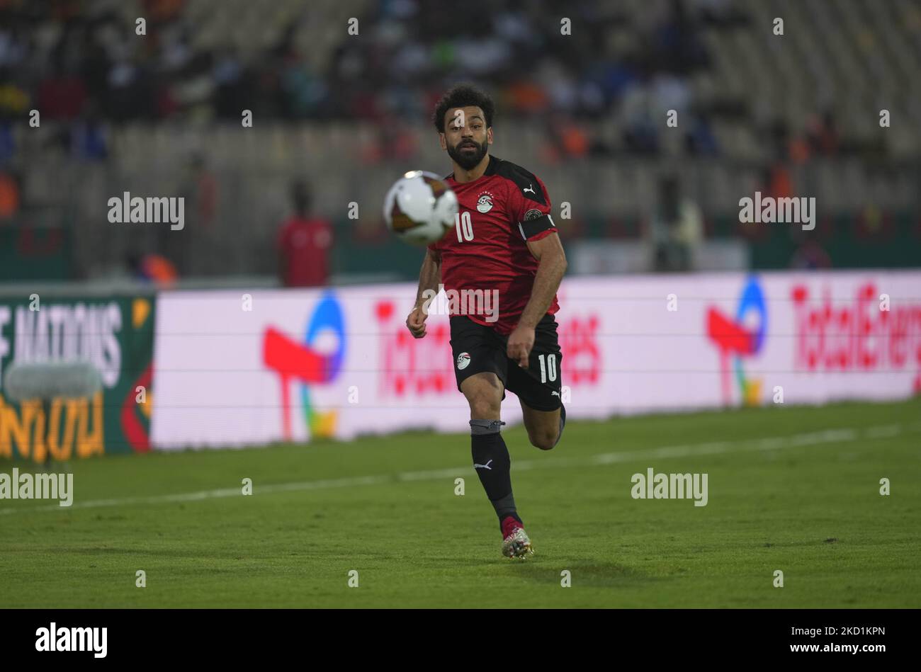 Mohamed Salah (captain) of Egypt during Morocco versus Egypt, African ...