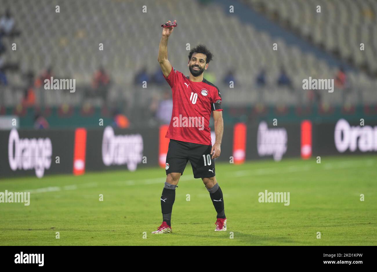 Mohamed Salah (captain) of Egypt during Morocco versus Egypt, African ...