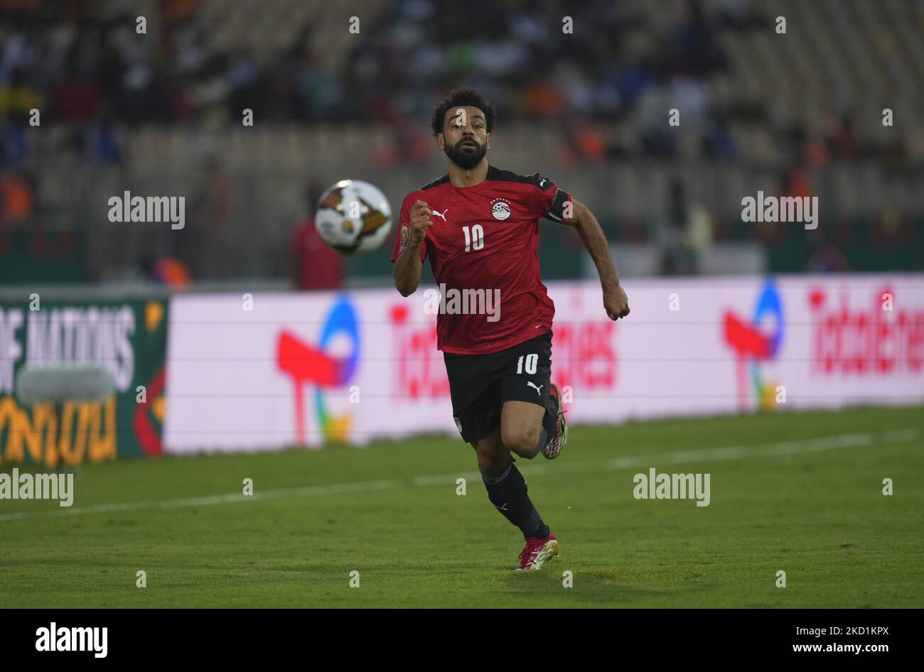 Mohamed Salah (captain) of Egypt during Morocco versus Egypt, African ...