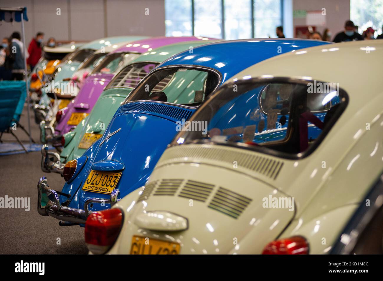 A collection of Classical Volkswagen Beatles during the MCM Show 2022 ...