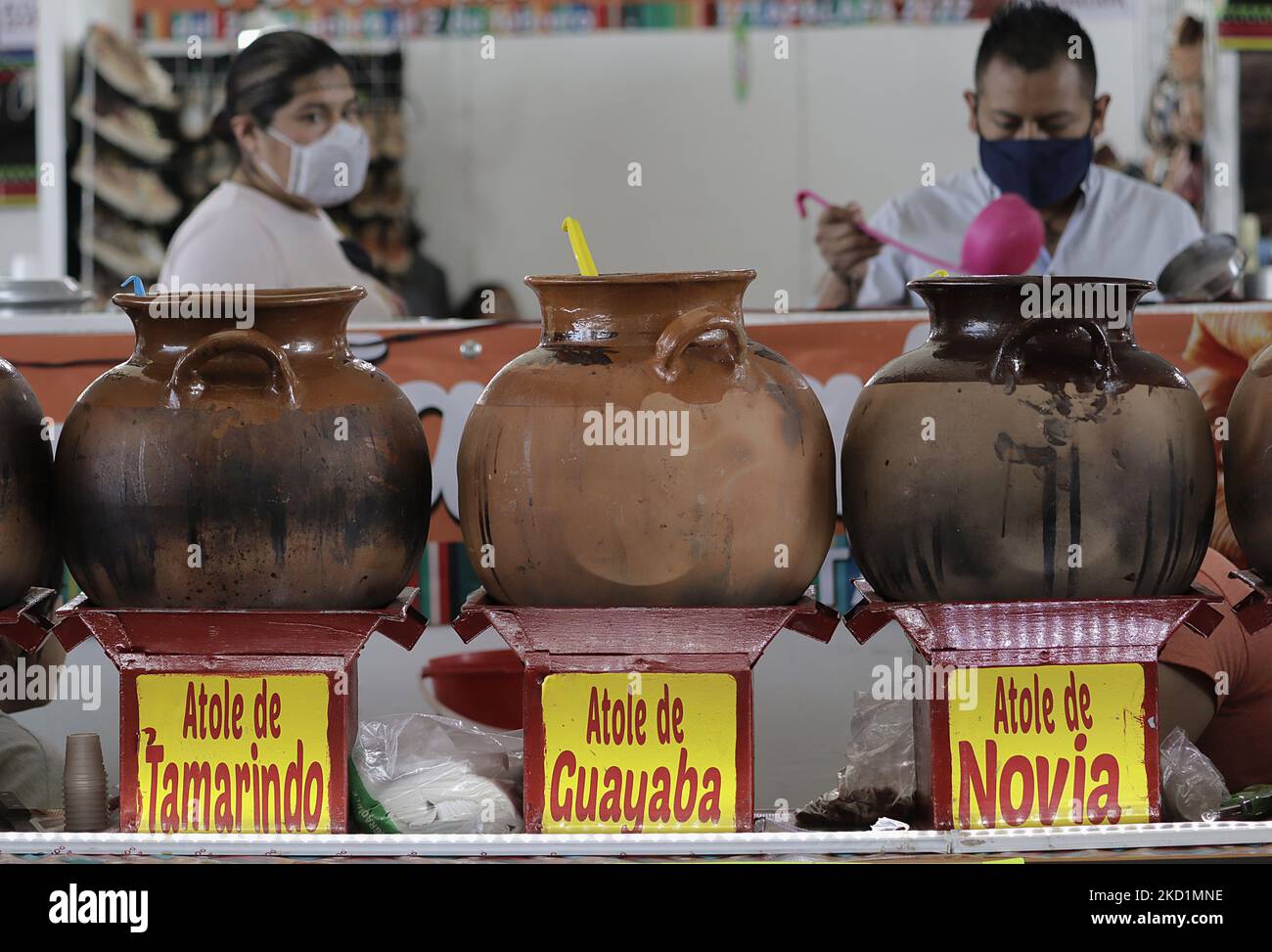 Atole is sold during the Tamale Fair in the Iztapalapa municipality in ...