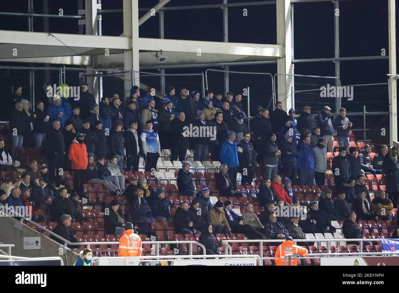 Barrow's fans during the second half of the Sky Bet League 2 match ...