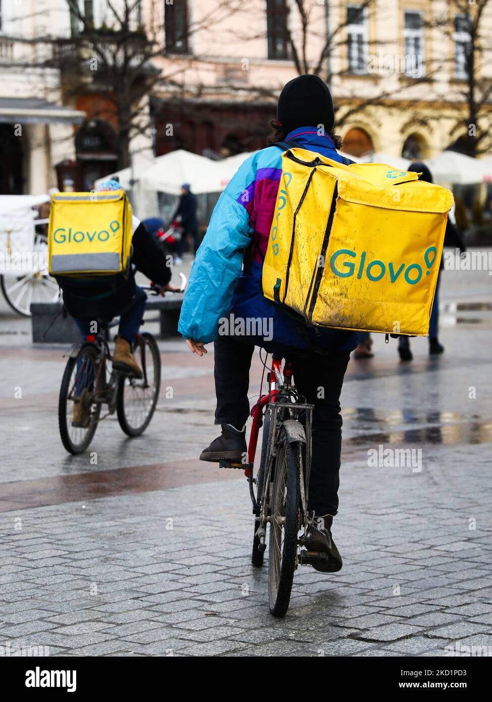 Glovo delivery courier hi-res stock photography and images - Alamy