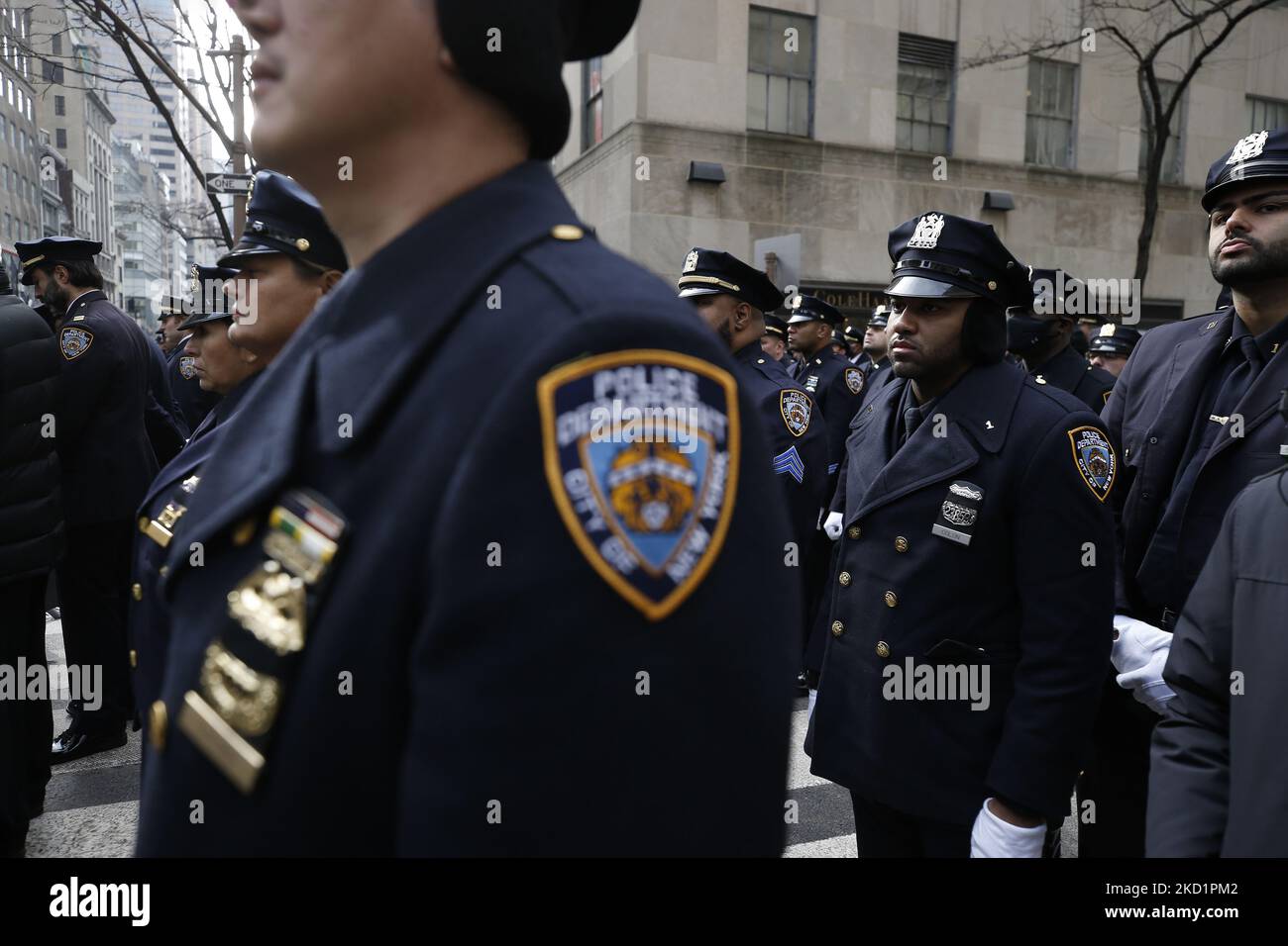 Thousands of police officers from various jurisdictions around the ...