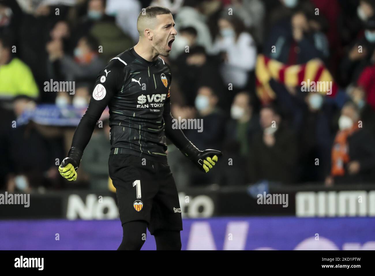 Jaume Domenech of Valencia CF during spanish King Cup match between ...