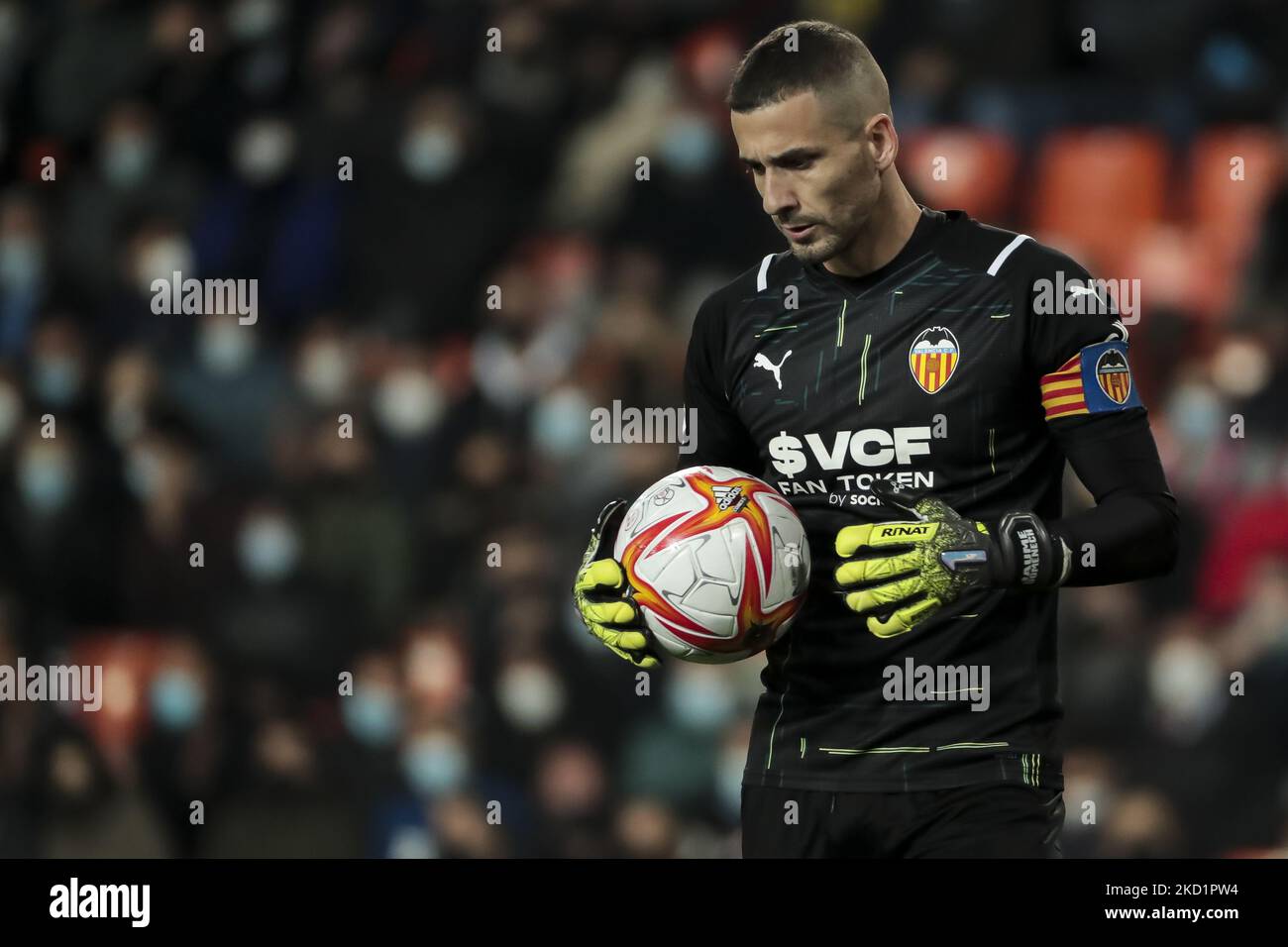 Jaume Domenech of Valencia CF during spanish King Cup match between ...