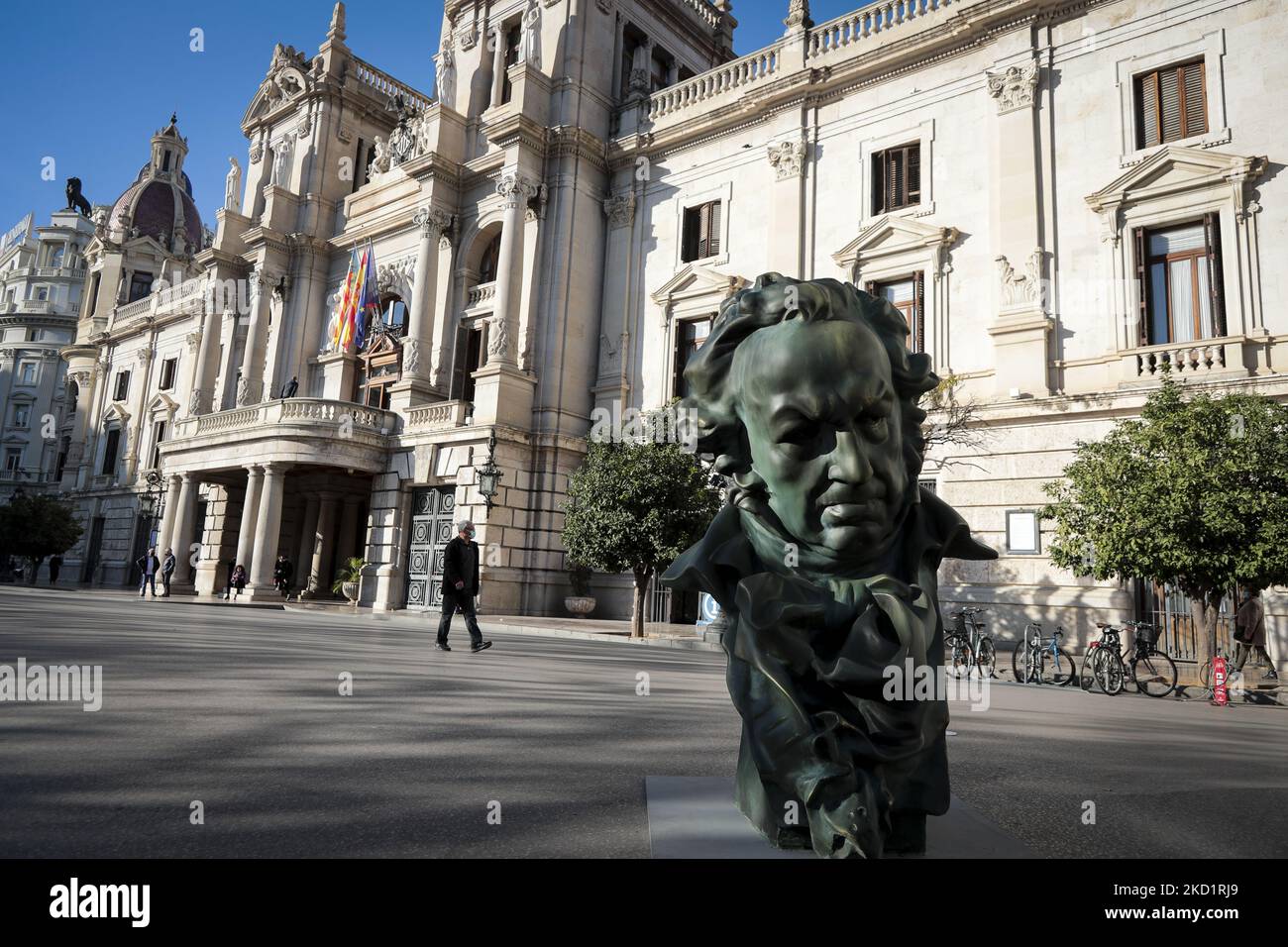 Goya figure at the opening of the exhibition 'De Valencia a los Goya ...