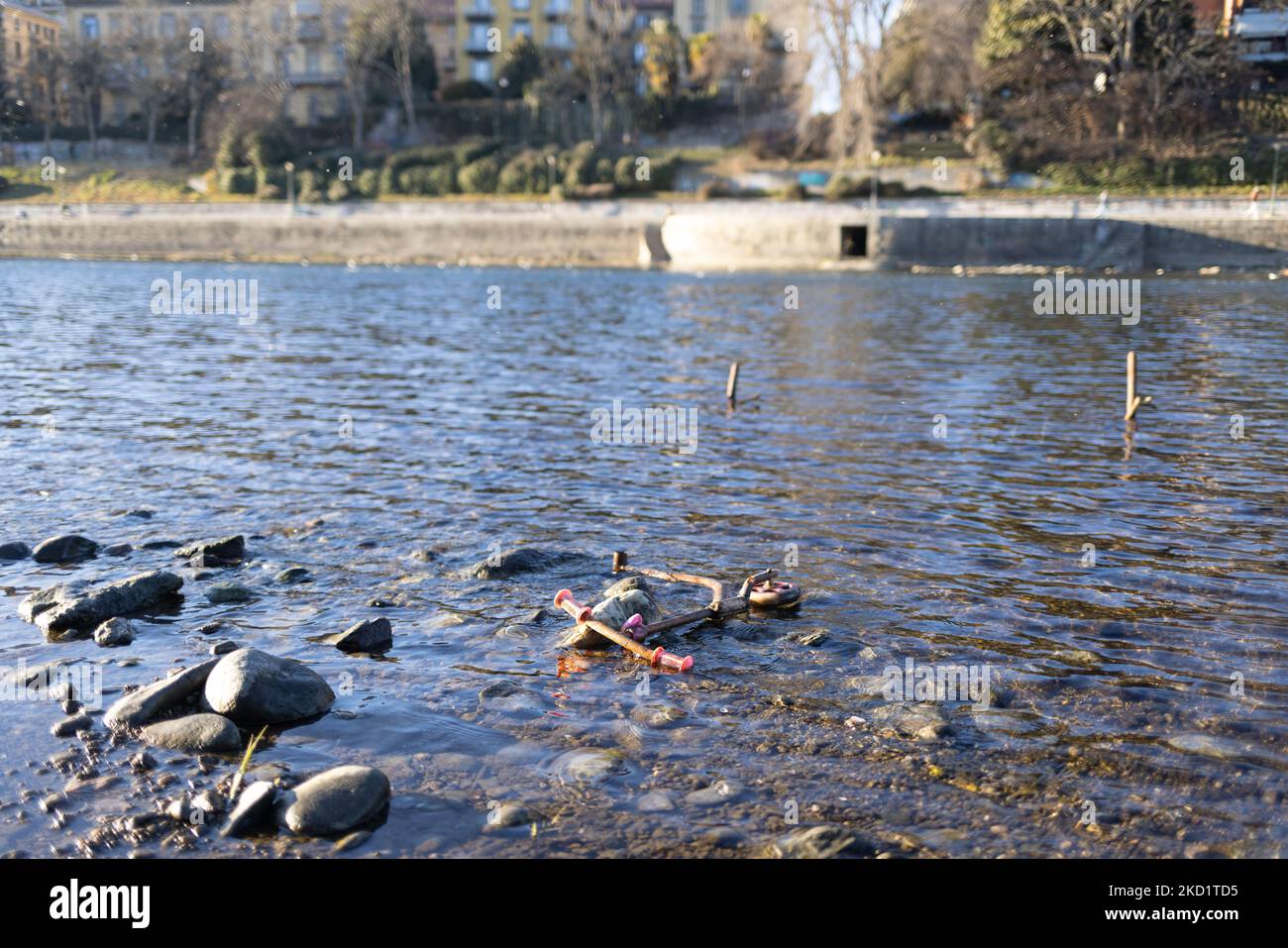 The aridity of the Po river, the longest Italian river, along the part ...
