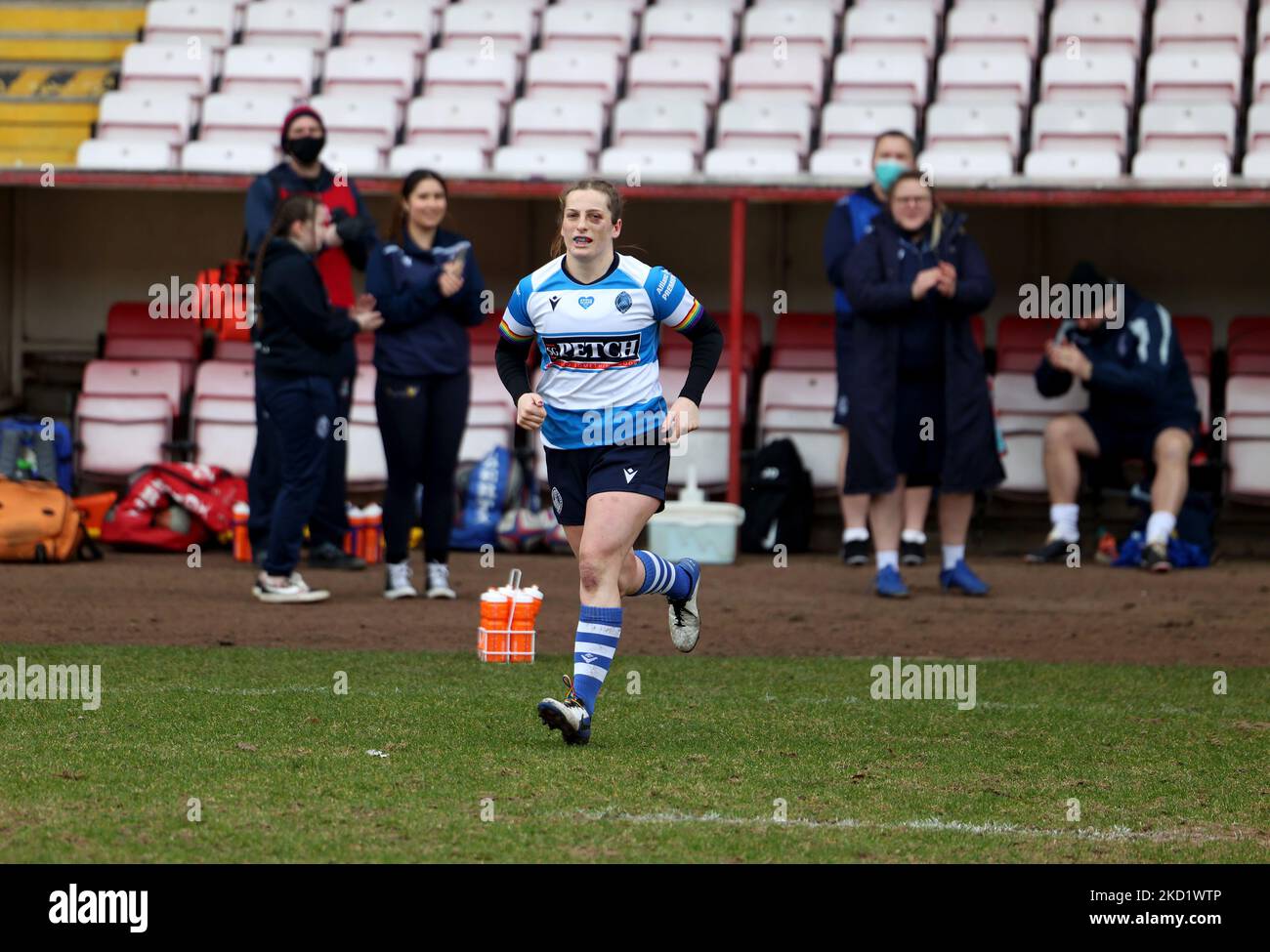 50th appearance for Linzi Taylor of DMP Durham Sharks during the WOMEN ...