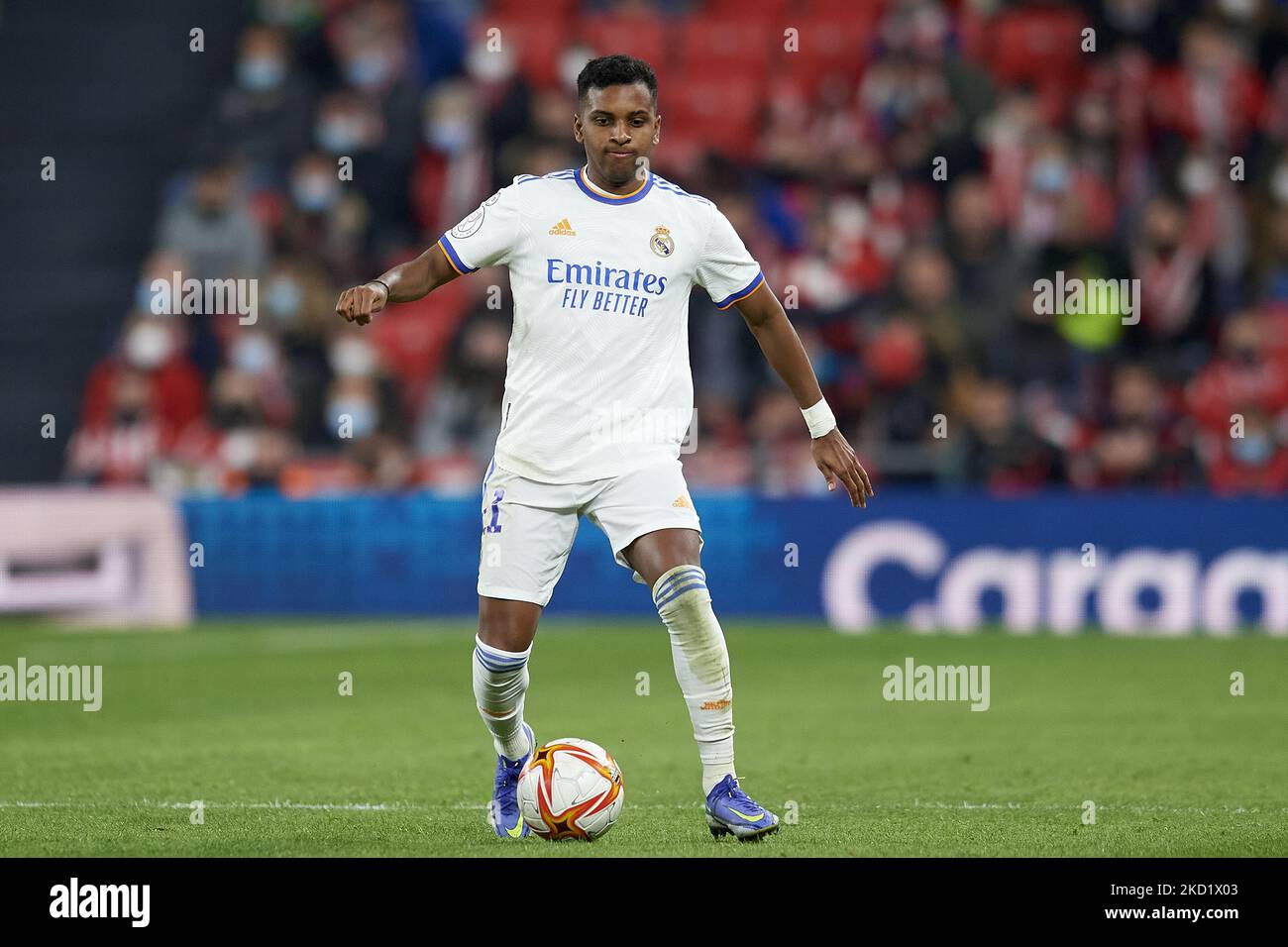 Rodrygo of Real Madrid in action during the Copa del Rey Quarter Final ...
