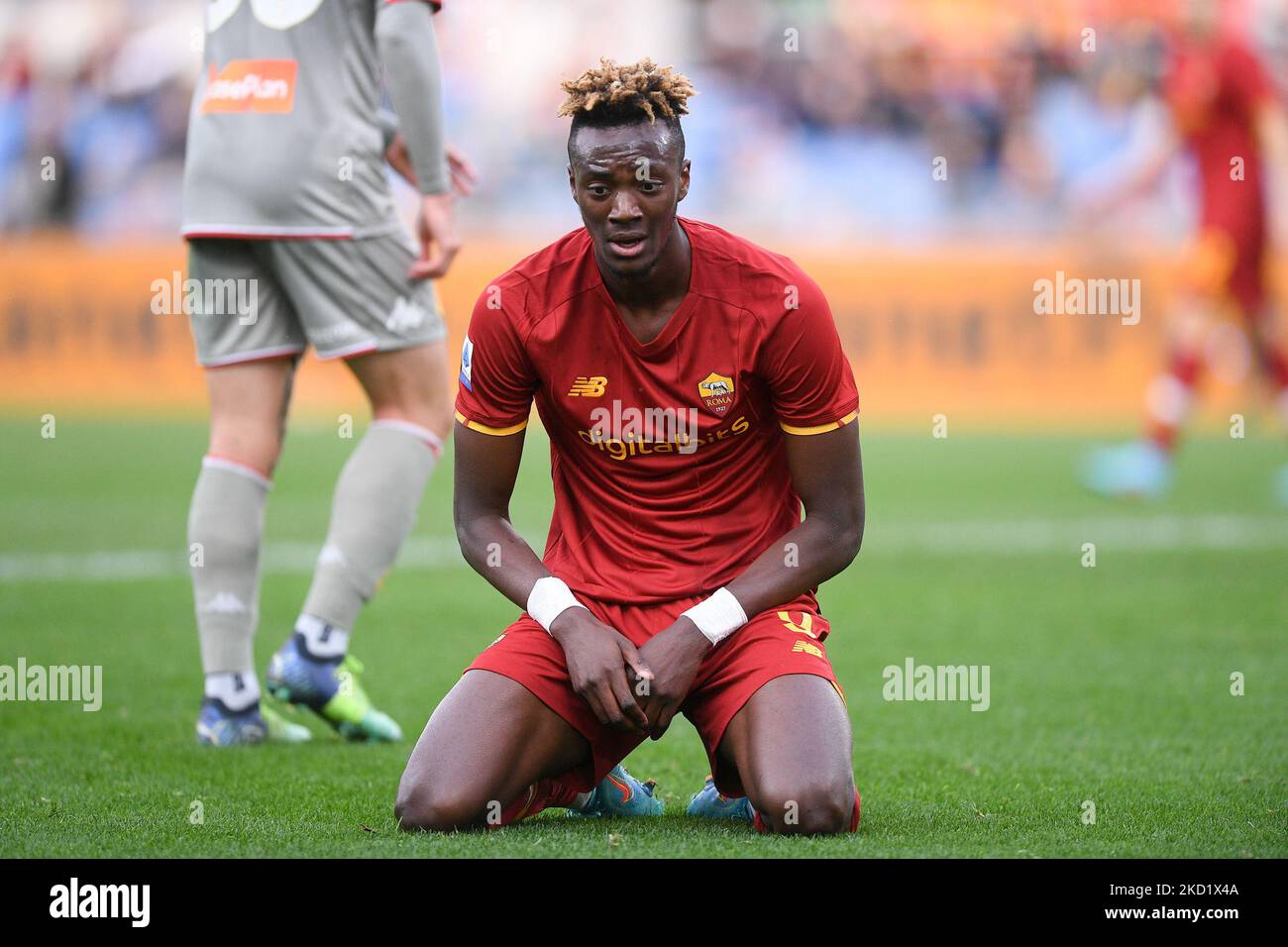 Tammy Abraham of AS Roma looks dejected during the Serie A match ...