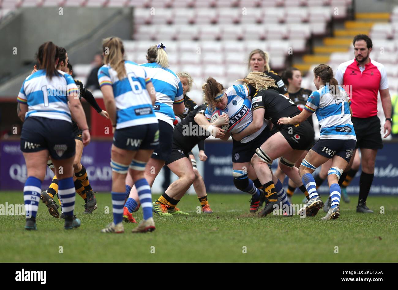 Katie Crute of DMP Durham Sharks during the WOMEN'S ALLIANZ PREMIER 15S ...