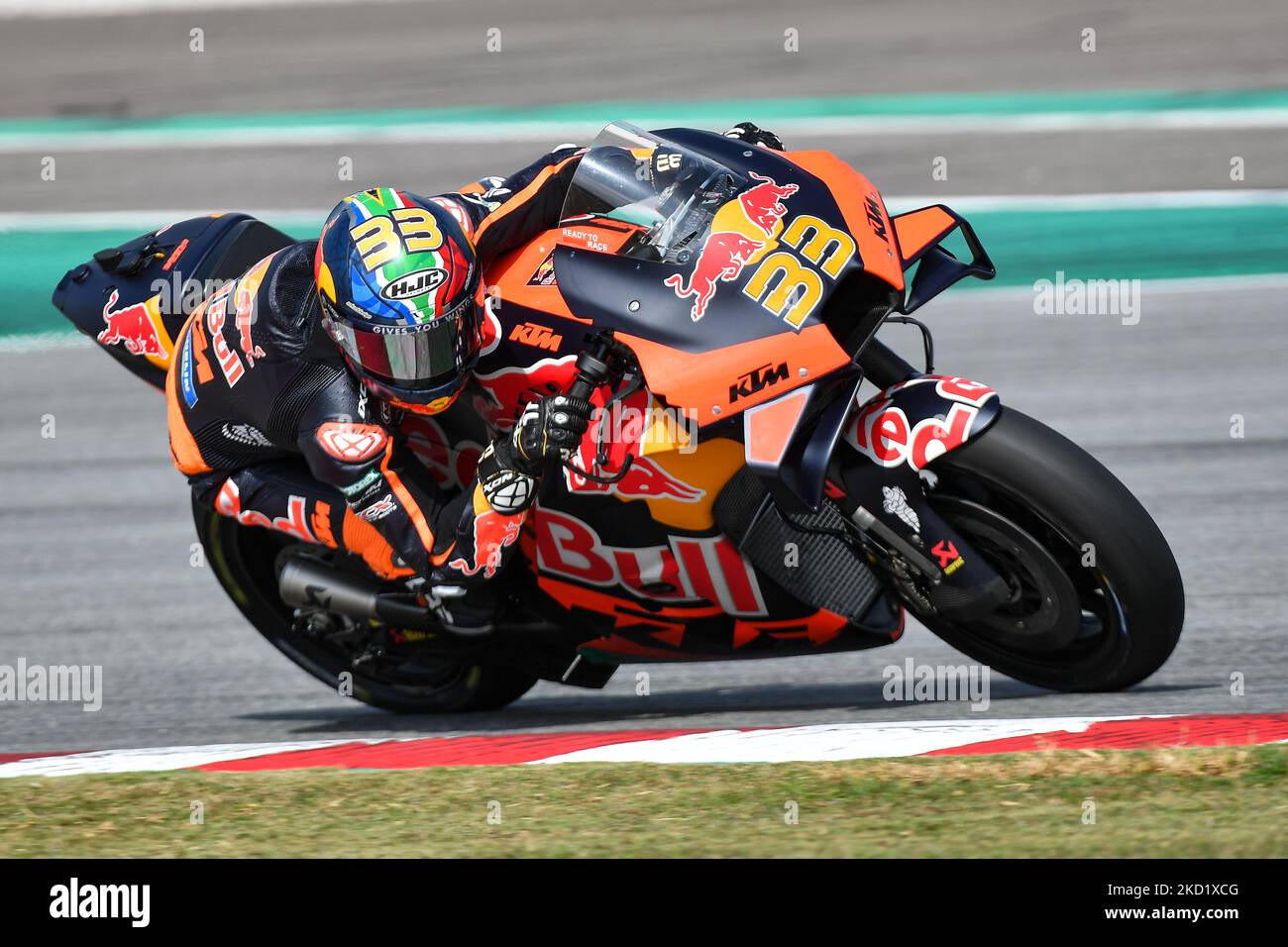 Brad Binder of Red Bull KTM Factory Racing in action during the first ...