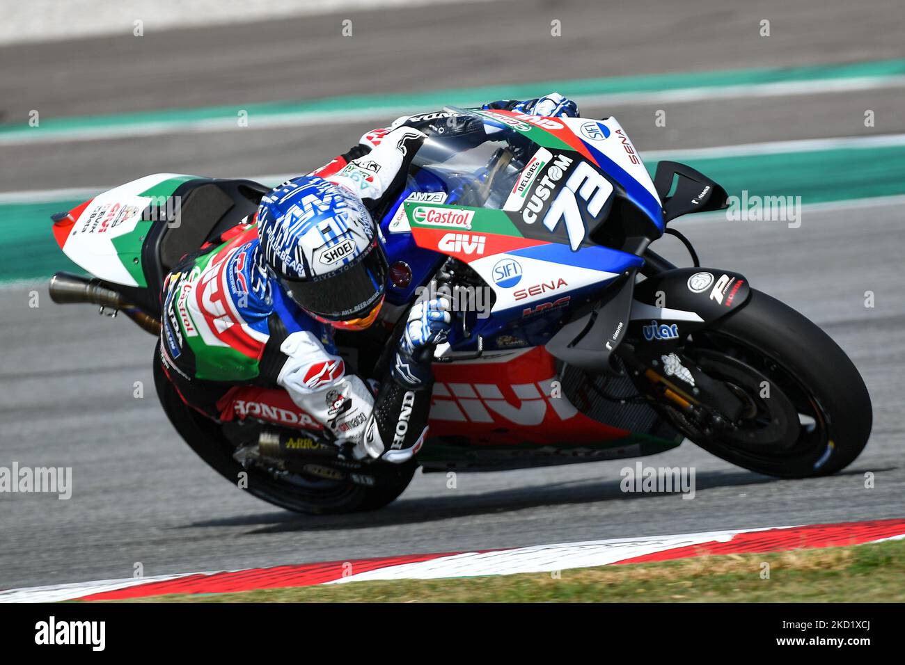 Alex Marquez of LCR Honda Castrol in action during the first day of the ...