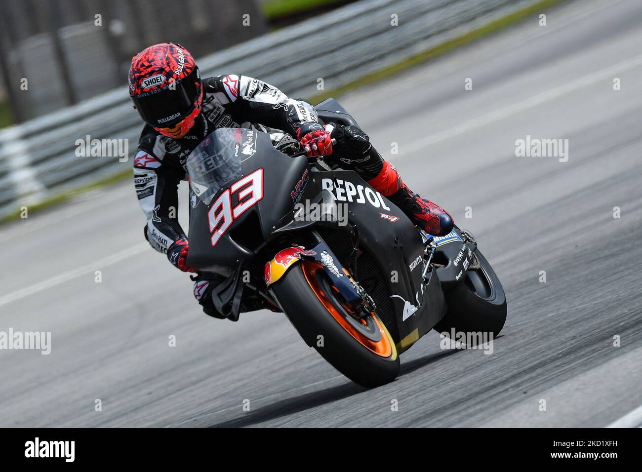 Marc Marquez of Repsol Honda Team in action during the first day of the ...