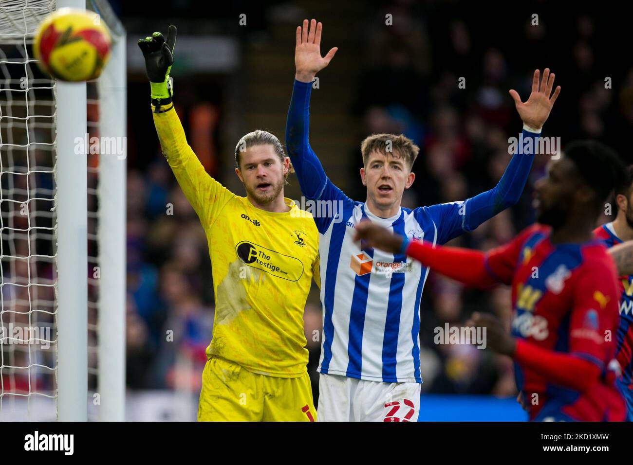 Tom Crawford of Hartlepool United gestures during the FA Cup 4th Round ...