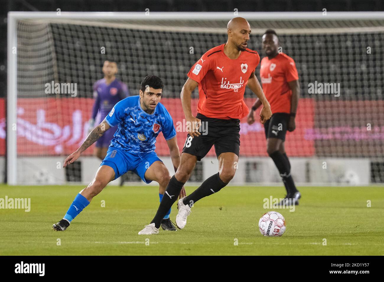 Steven Nzonzi (88) of Al Rayyan on the ball during the QNB Stars League ...