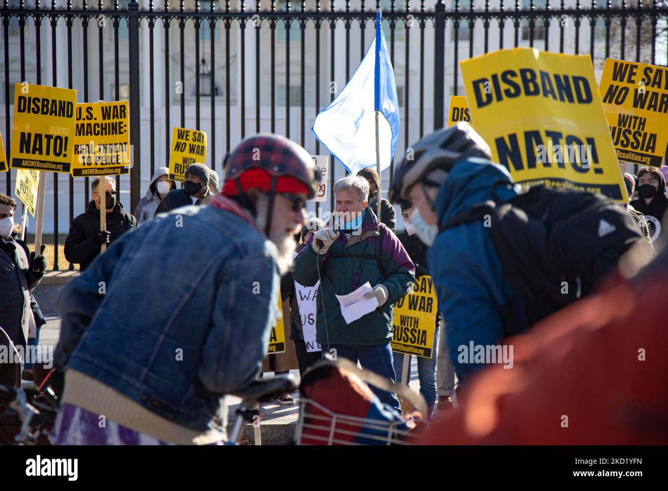 Demonstrators with Code Pink, Answer Coalition and other groups gather ...